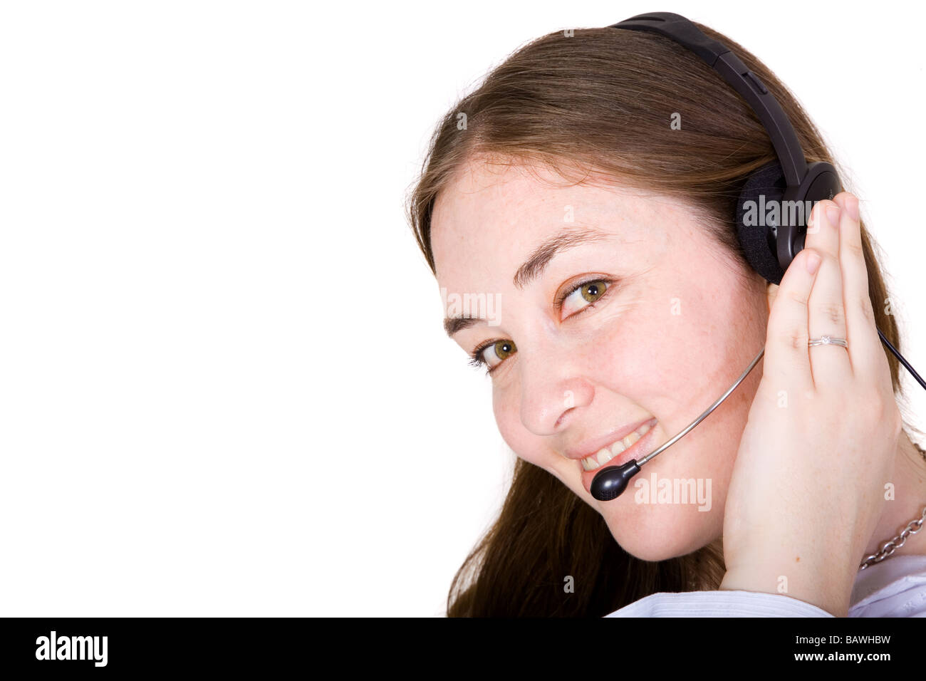 business customer service representative woman Stock Photo - Alamy