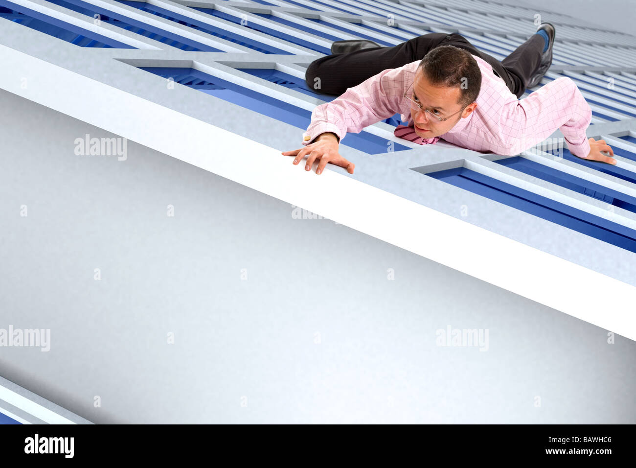 3d man climbing wall hi-res stock photography and images - Alamy