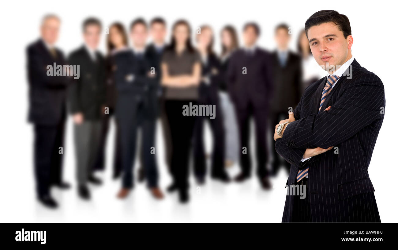 Female manager leading business partners hi-res stock photography and ...