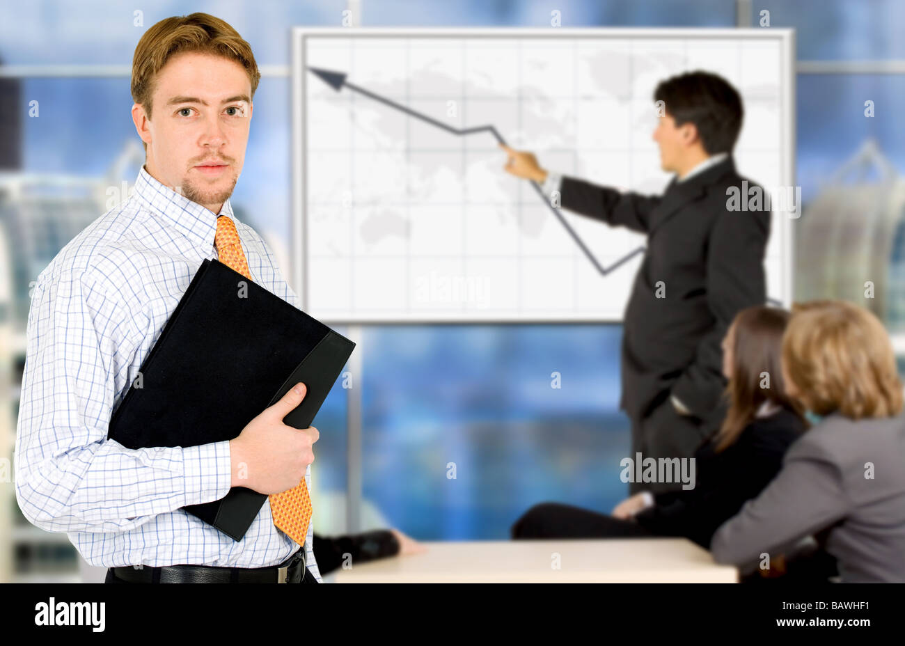 businessman on a business presentation Stock Photo - Alamy