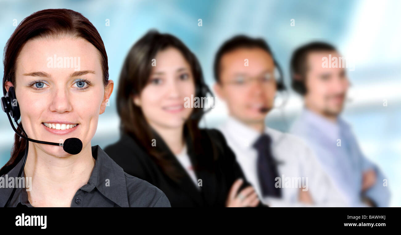 business customer service team Stock Photo - Alamy
