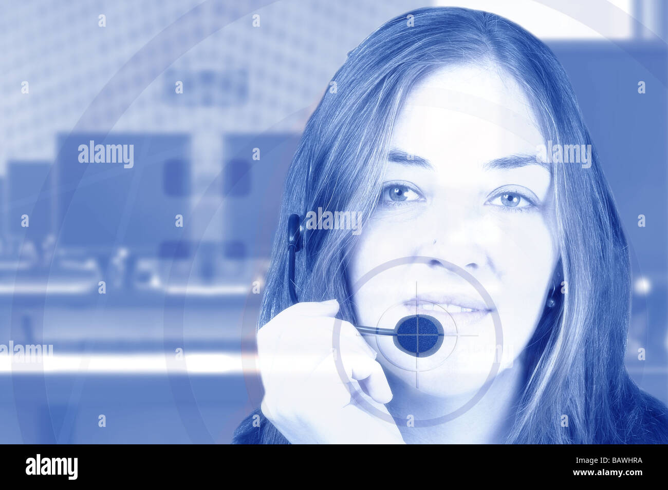 business woman - contact support Stock Photo - Alamy