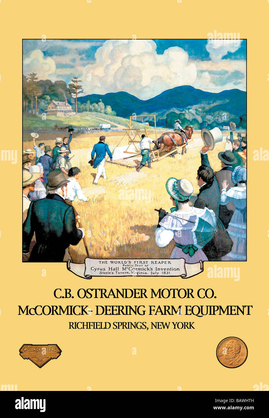 The World's First Reaper Stock Photo - Alamy