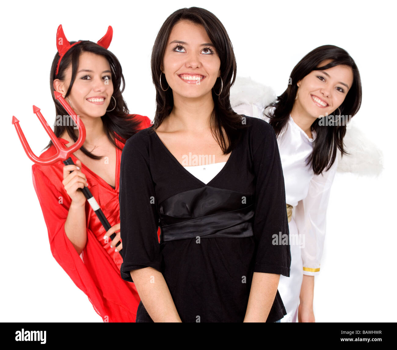 Good and evil faces hi-res stock photography and images - Alamy