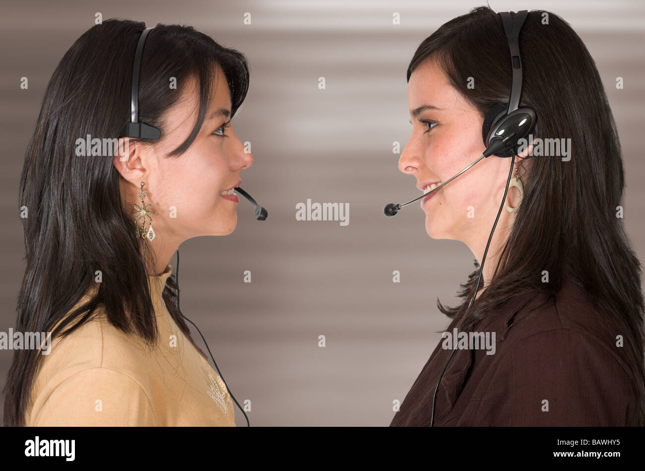 customer support face to face Stock Photo - Alamy