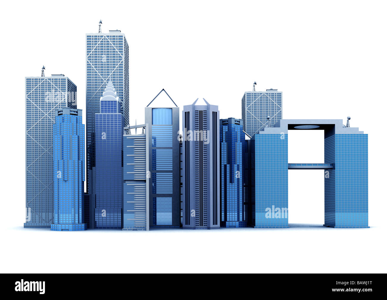 3d corporate buildings Stock Photo - Alamy