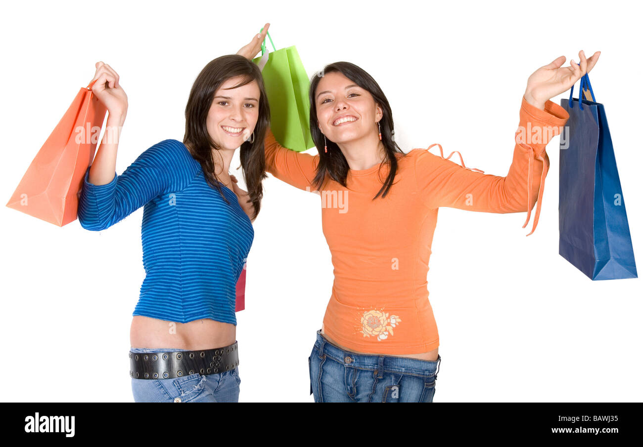 girls shopping out Stock Photo - Alamy