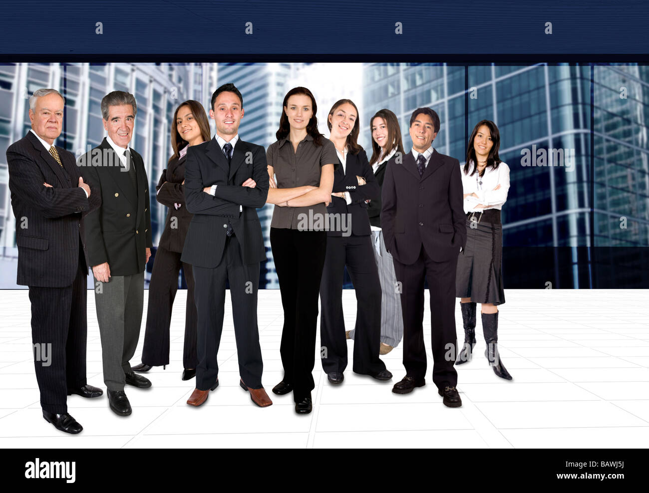 business team in a corporate environment Stock Photo - Alamy