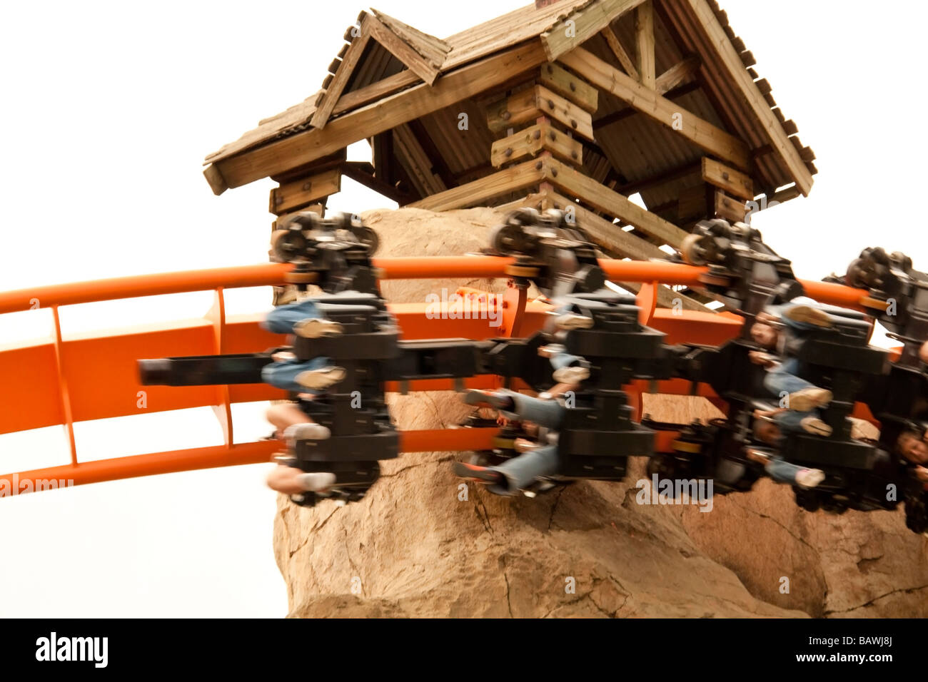 Roller Coaster Ride Stock Photo - Alamy