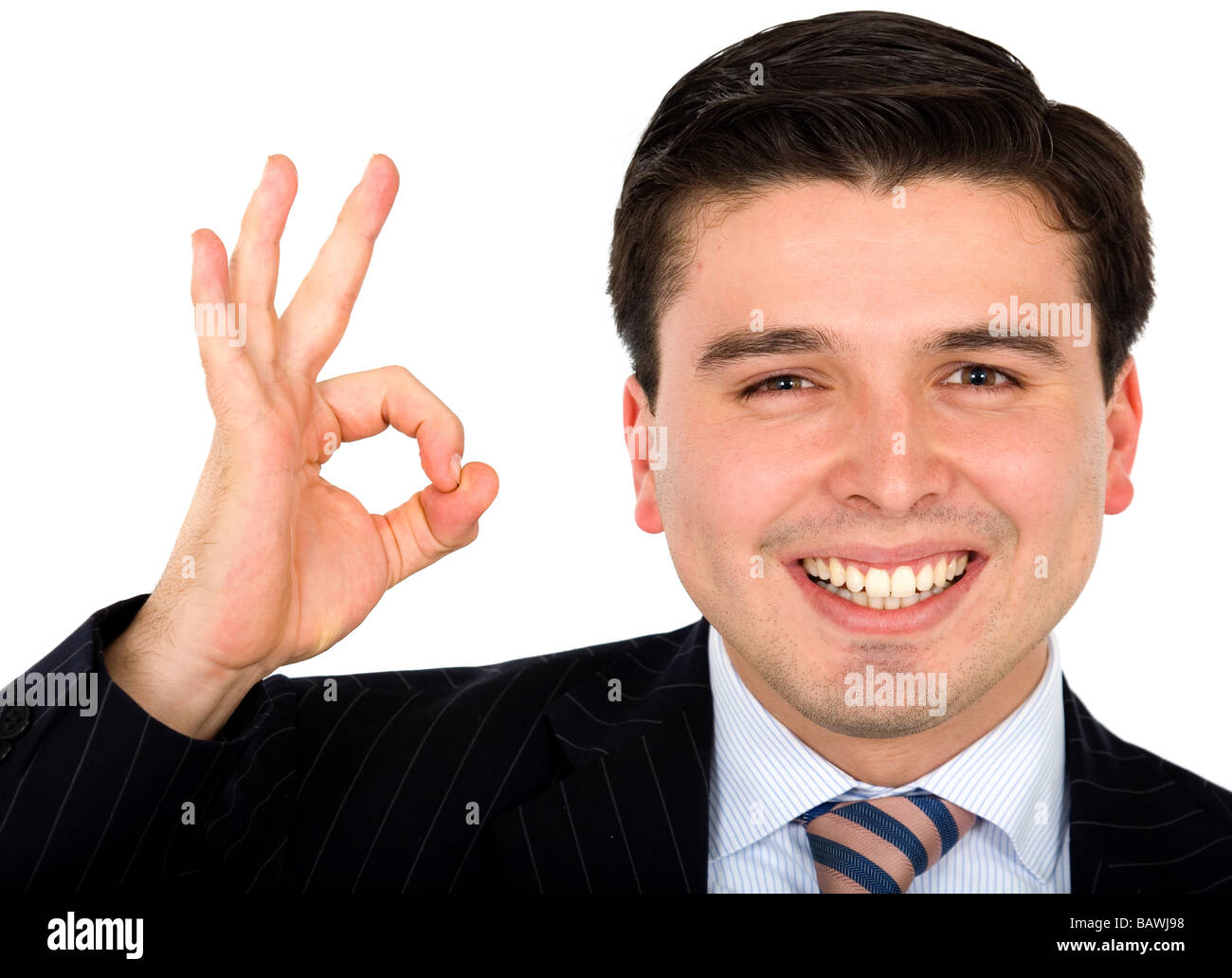 Person Doing Ok Hand Signal High Resolution Stock Photography and ...