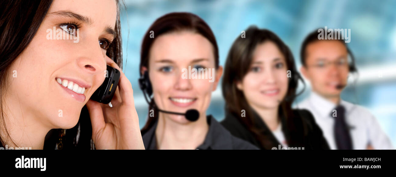 business customer service team Stock Photo - Alamy