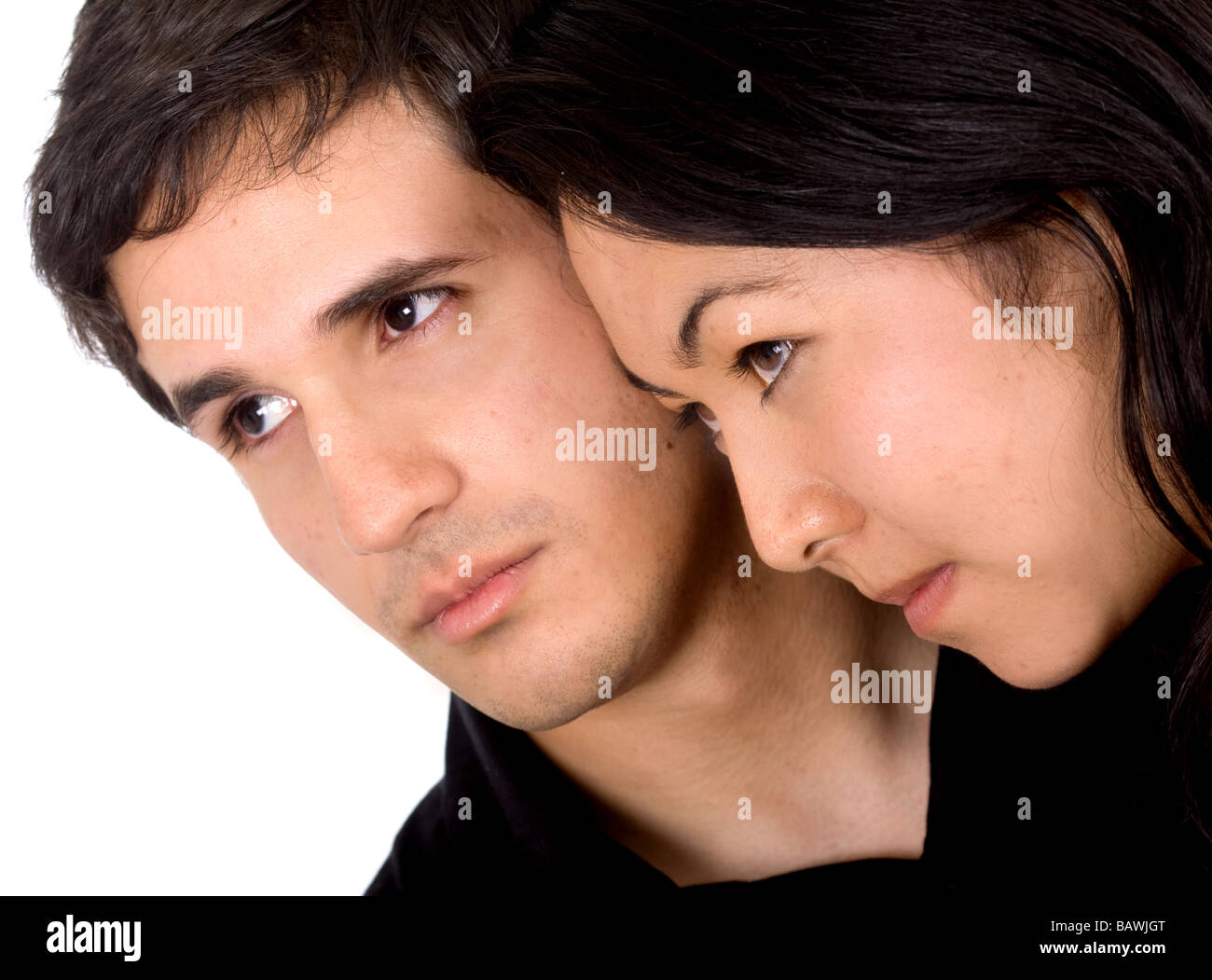 mixed race couple in love Stock Photo - Alamy