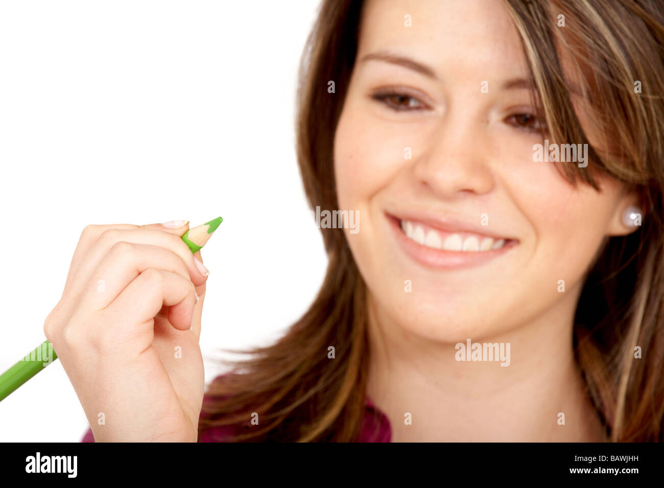 girl drawing on screen Stock Photo - Alamy