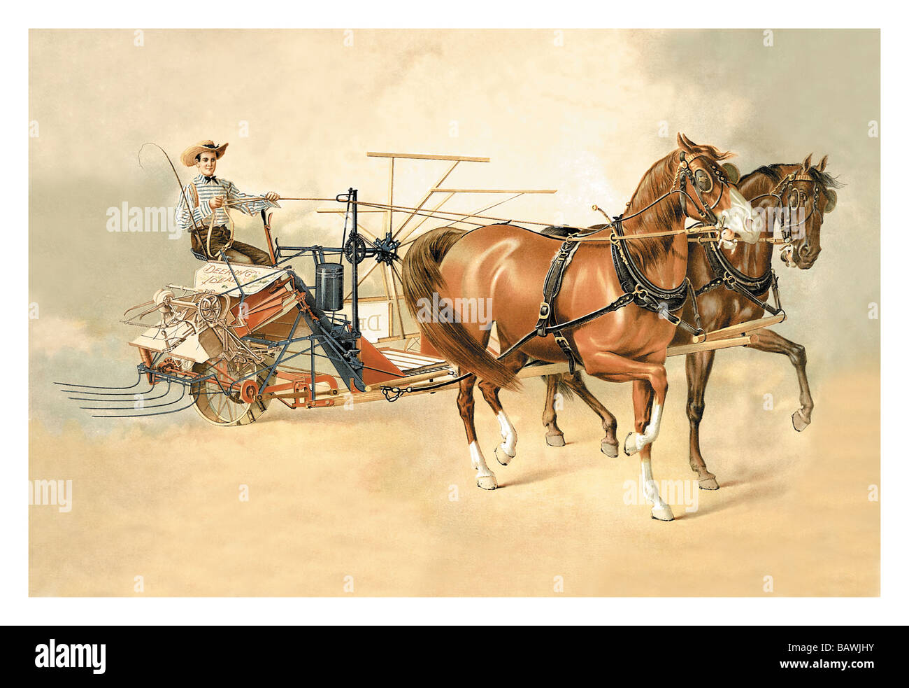 Deering Ideal Binder Stock Photo - Alamy