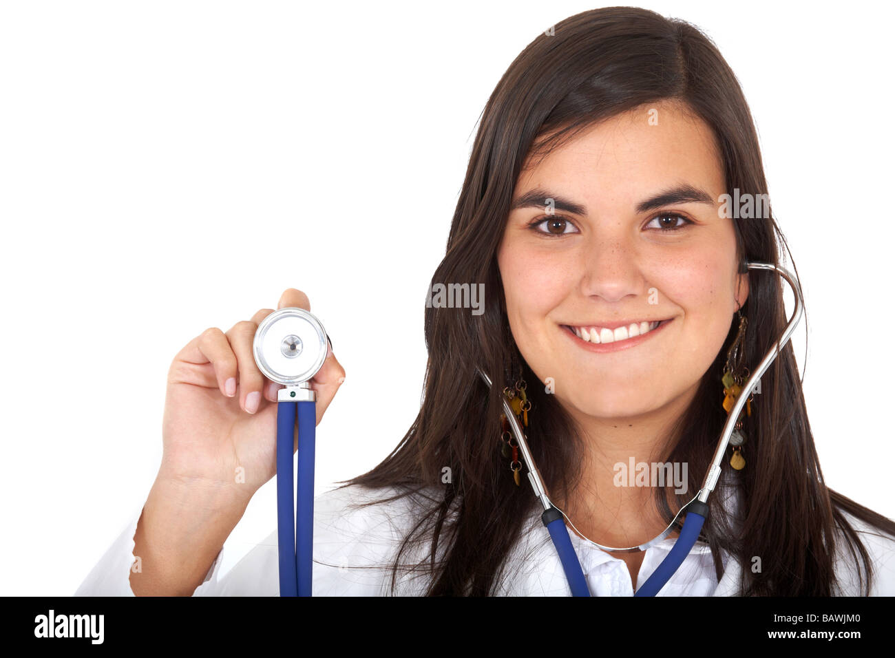 female doctor smiling Stock Photo - Alamy