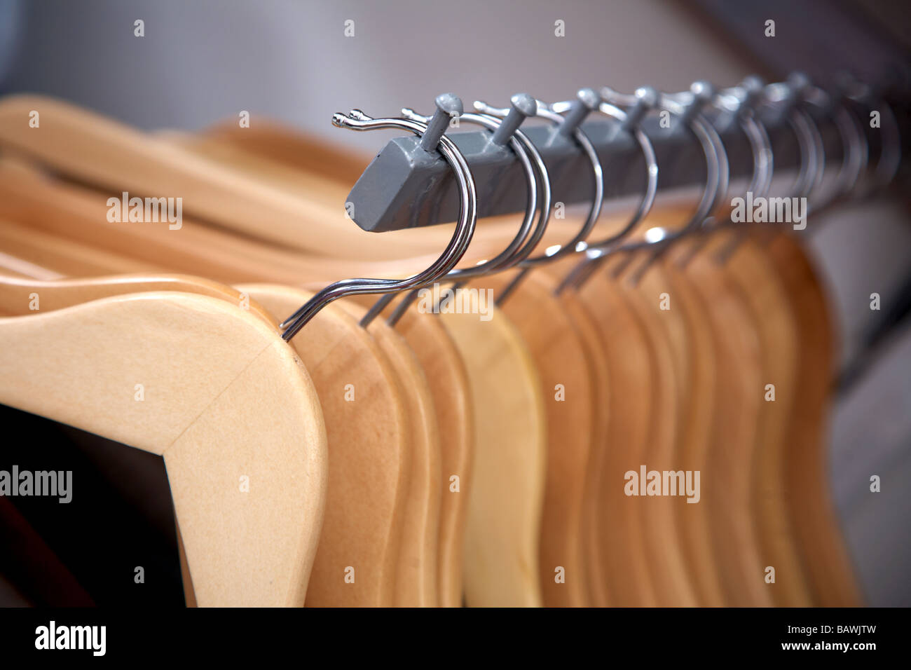 hangers in a row Stock Photo - Alamy