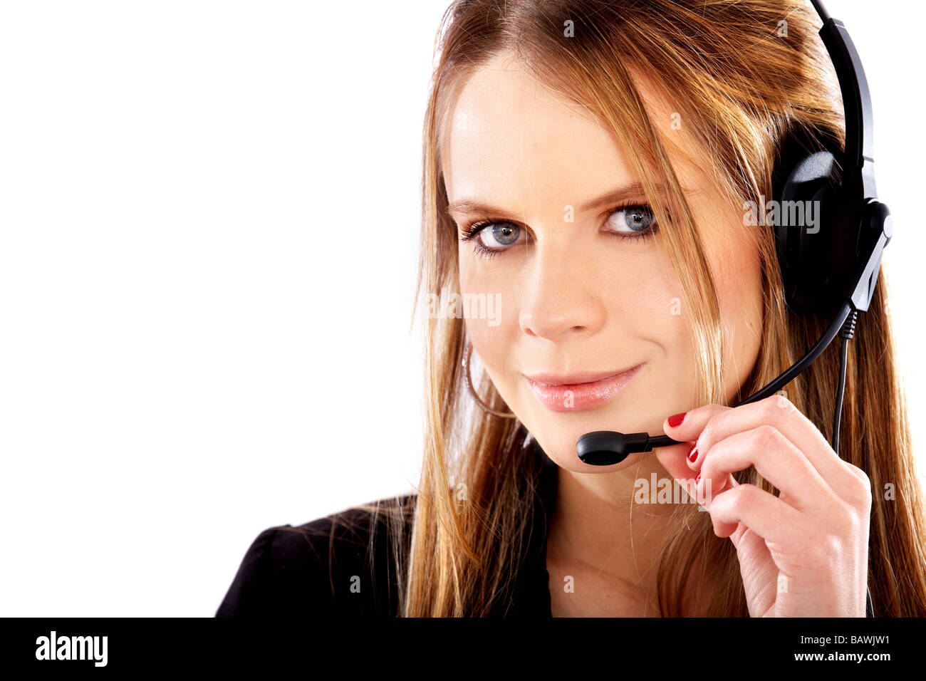 call center operator Stock Photo - Alamy
