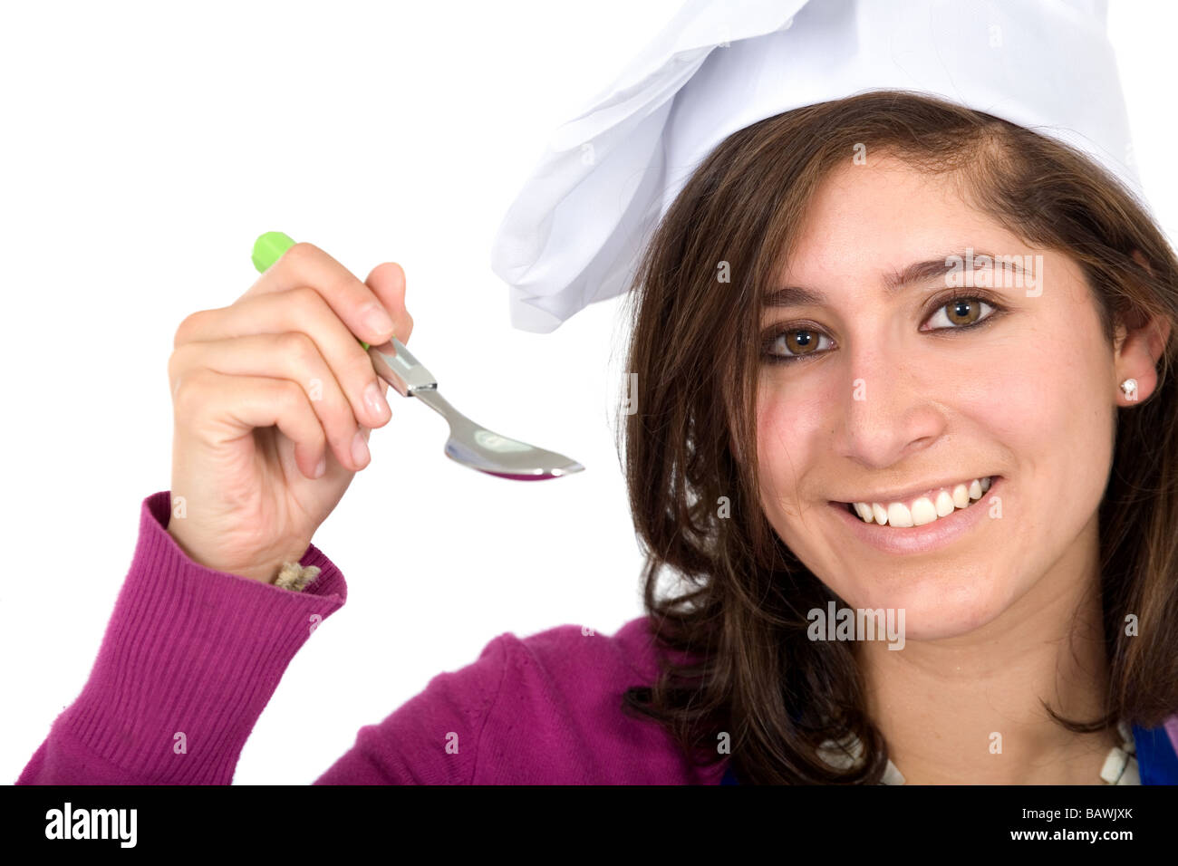 chef with a spoon Stock Photo - Alamy
