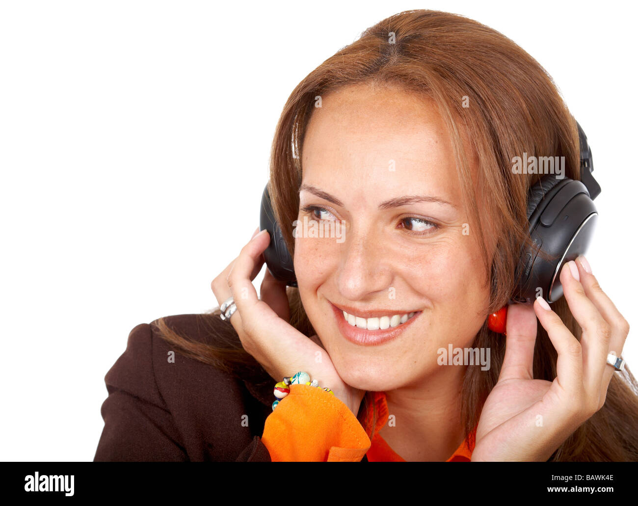 girl listening to music Stock Photo - Alamy