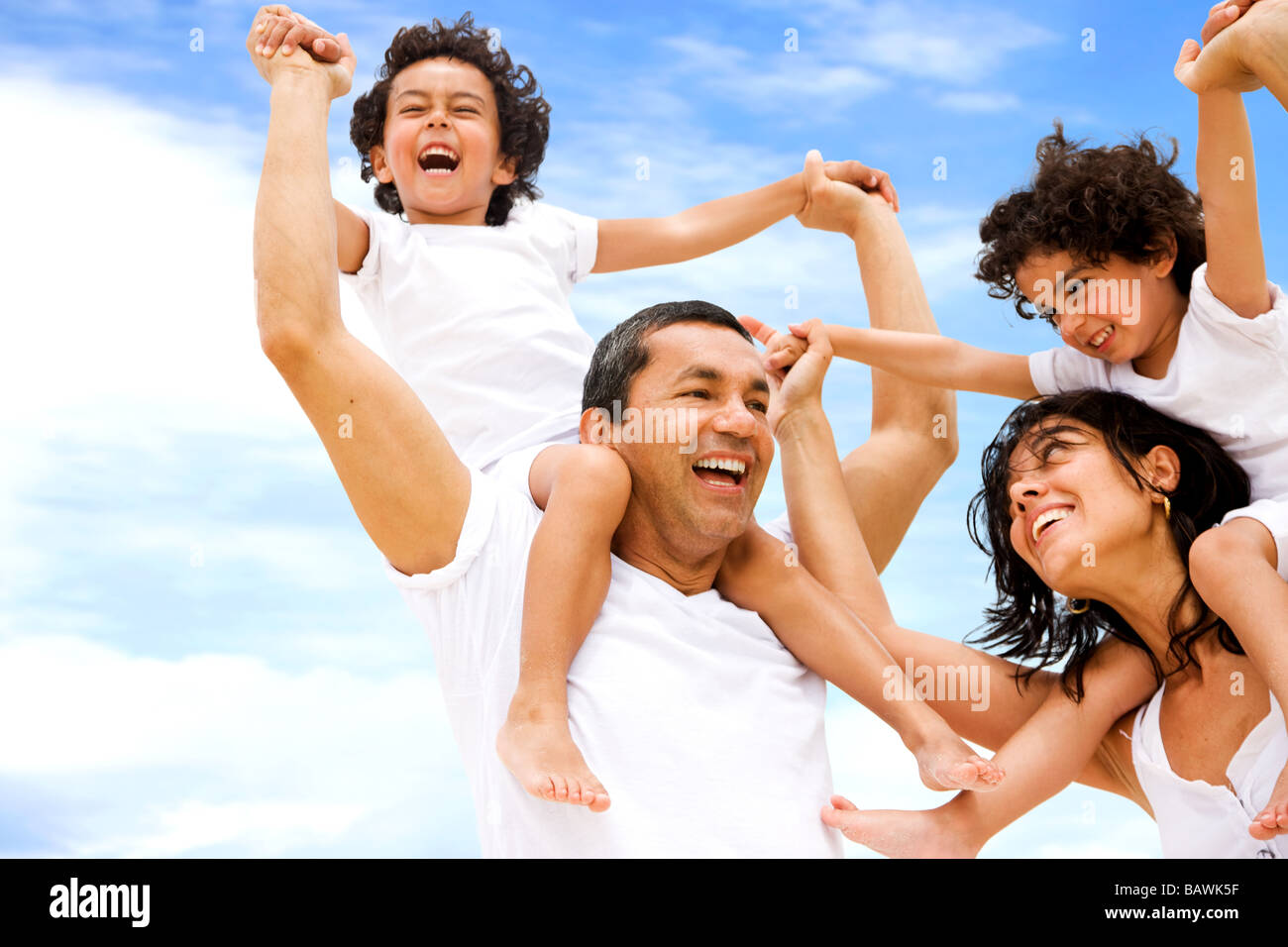 family having fun Stock Photo - Alamy