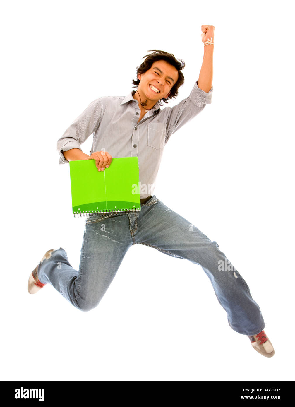 Student jumps for success hi-res stock photography and images - Alamy