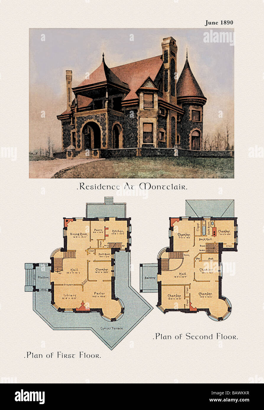 A Residence at Montclair Stock Photo - Alamy