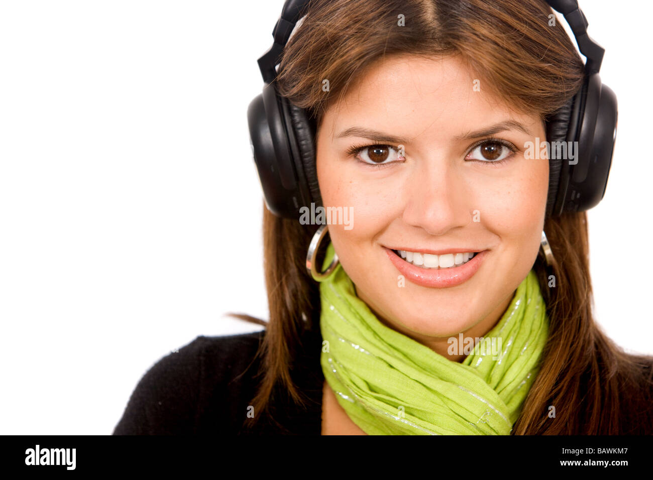 Girl headphones computer humour hi-res stock photography and images - Alamy