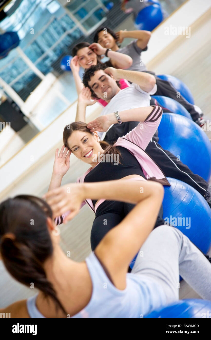 Group pilates classes woman hi-res stock photography and images - Alamy