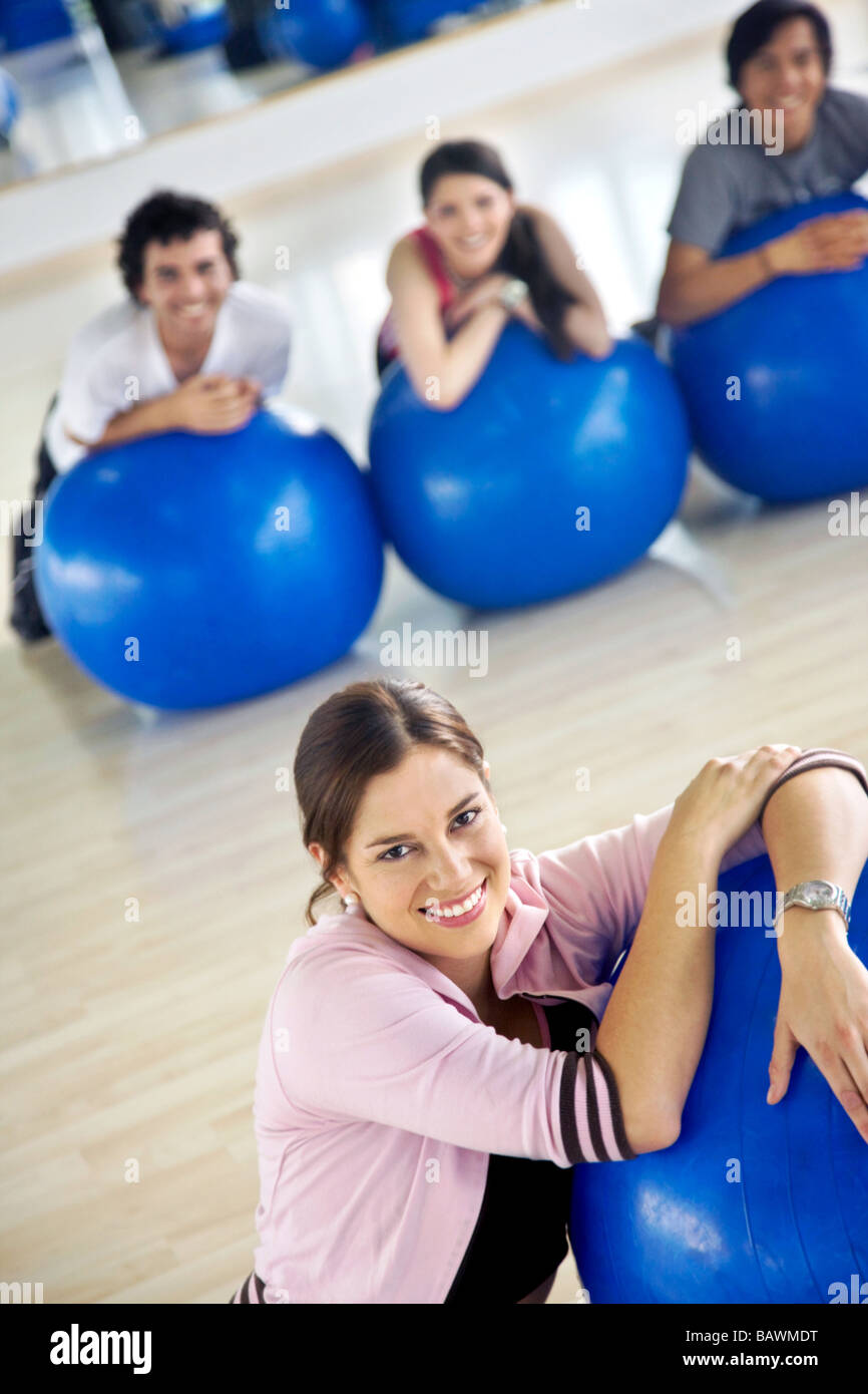 gym people smiling Stock Photo - Alamy