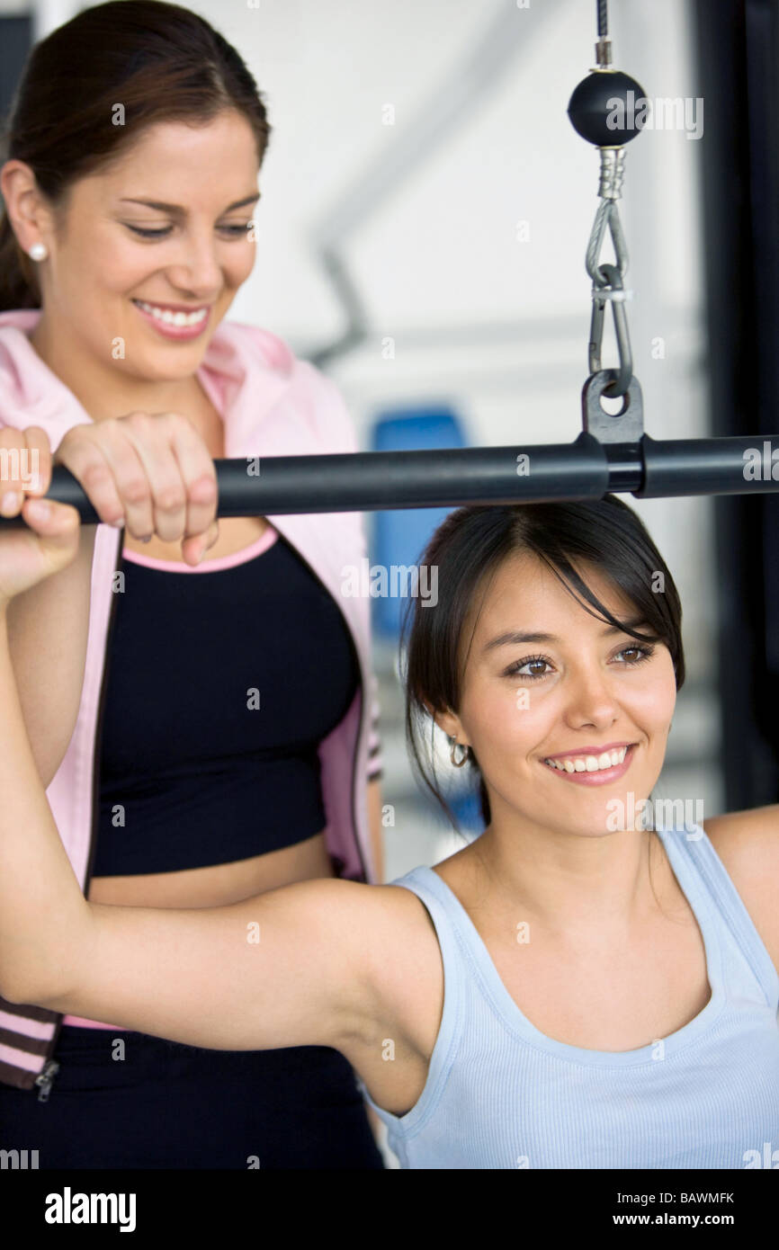 Girls at the gym Stock Photo - Alamy