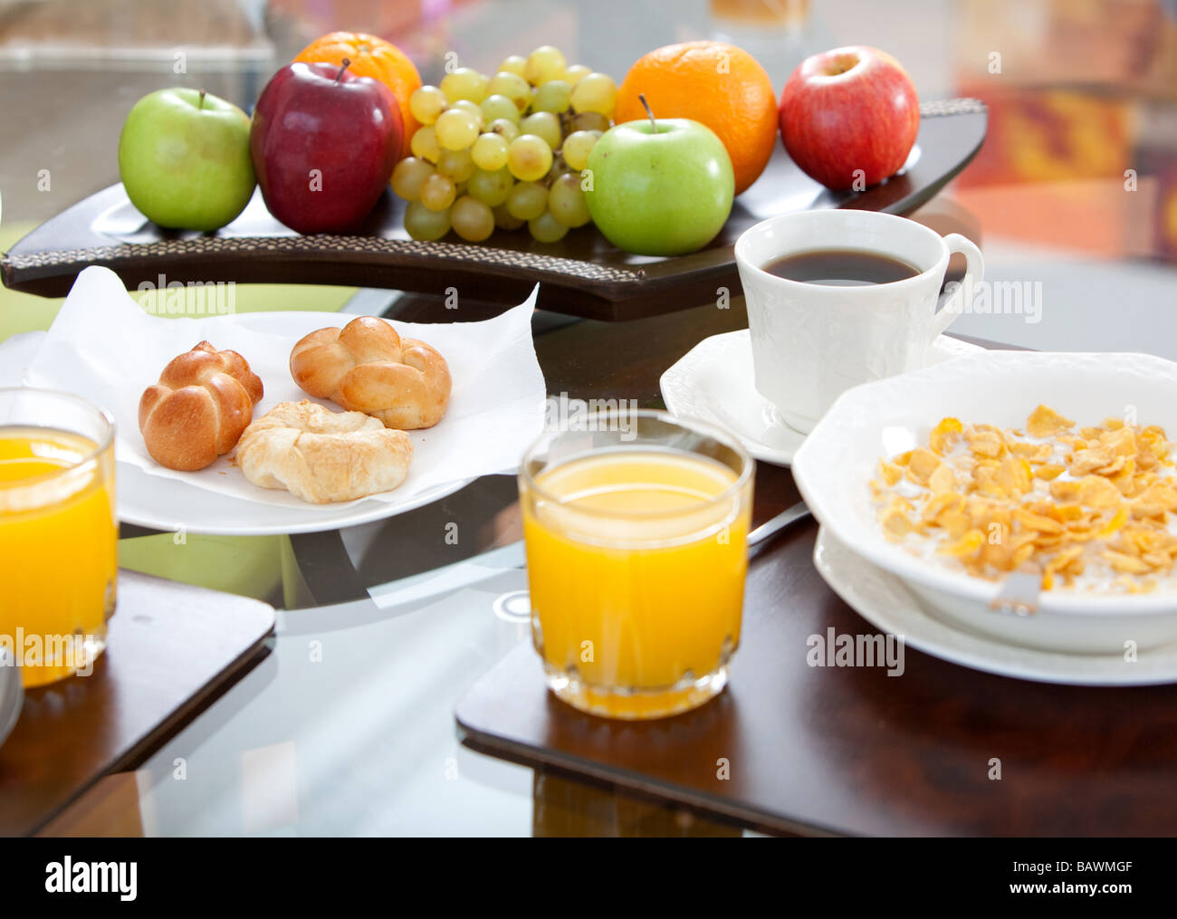 Complete healthy breakfast Stock Photo - Alamy