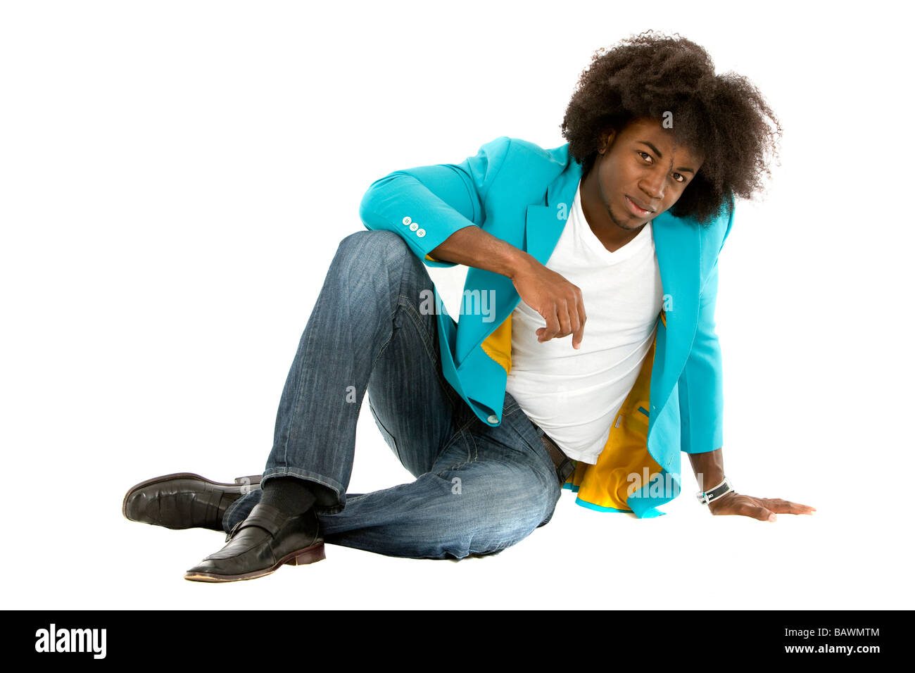 Colourful black man Stock Photo - Alamy