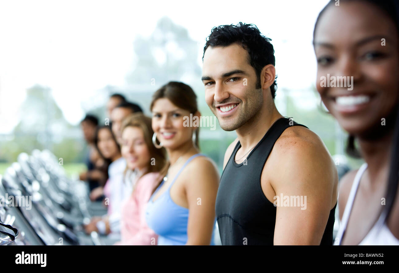 People at the gym Stock Photo - Alamy