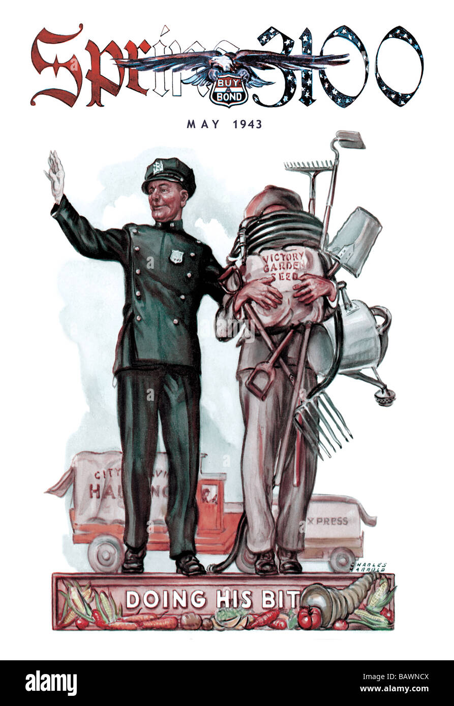 Doing His Bit Stock Photo - Alamy