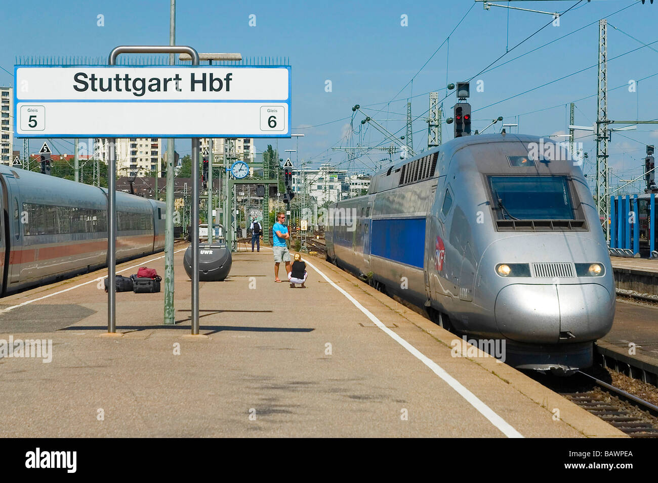 Stuttgart - central station Stock Photo - Alamy