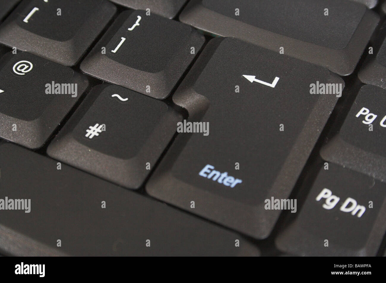 black enter key - focus on arrow Stock Photo - Alamy