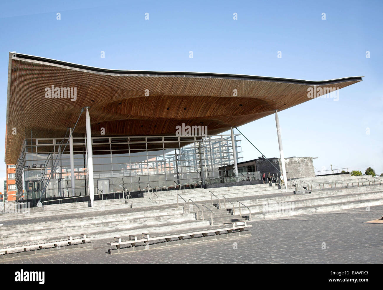 cardiff bay building Stock Photo - Alamy