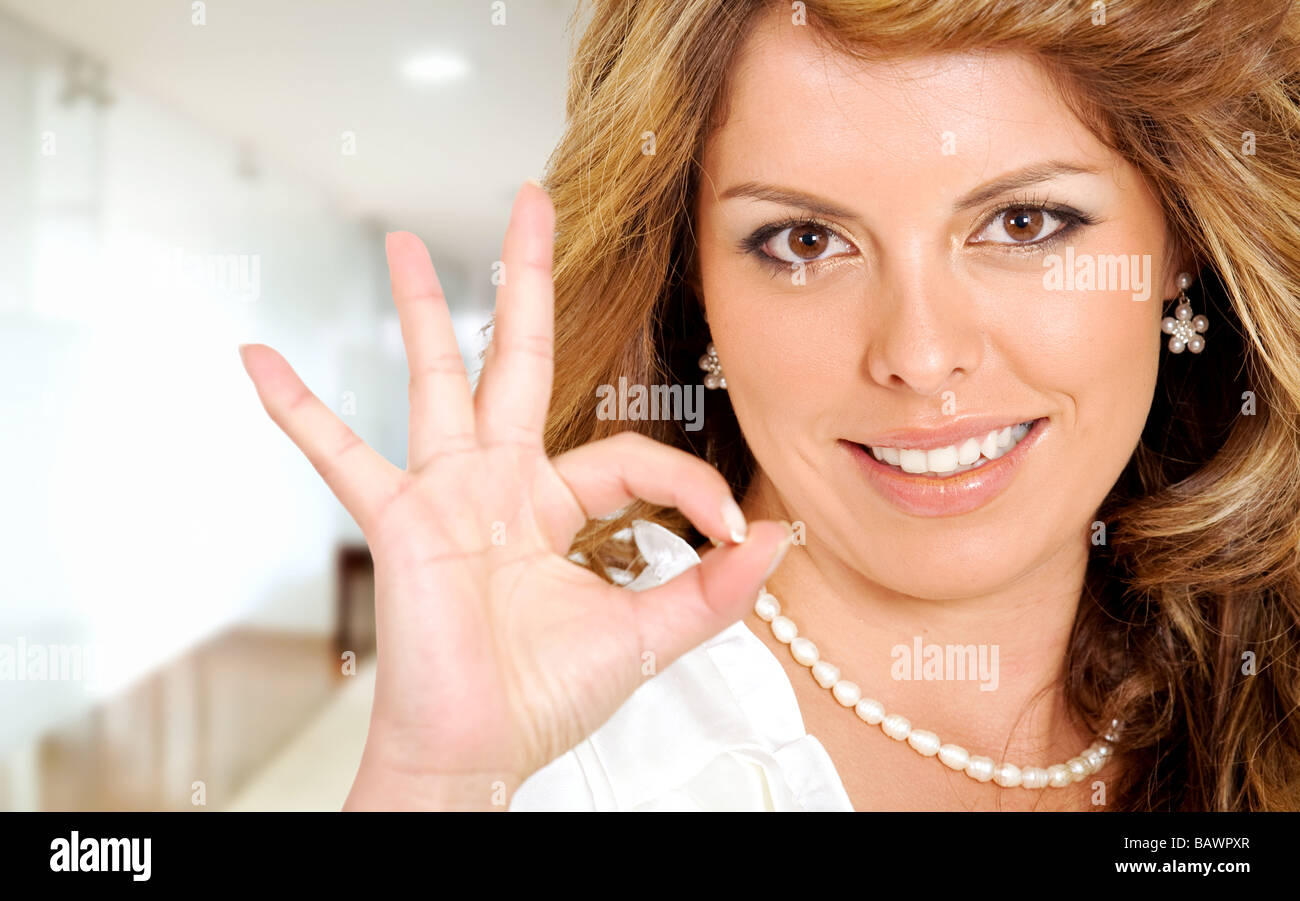 business ok sign in an office Stock Photo - Alamy