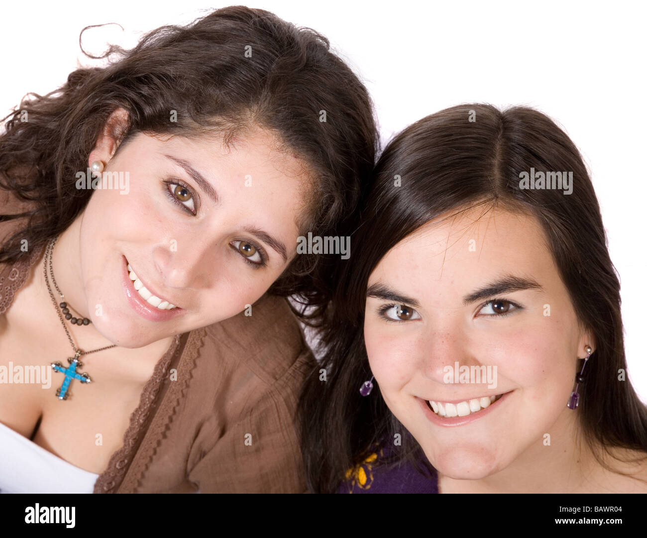 beautiful female friends smiling Stock Photo - Alamy