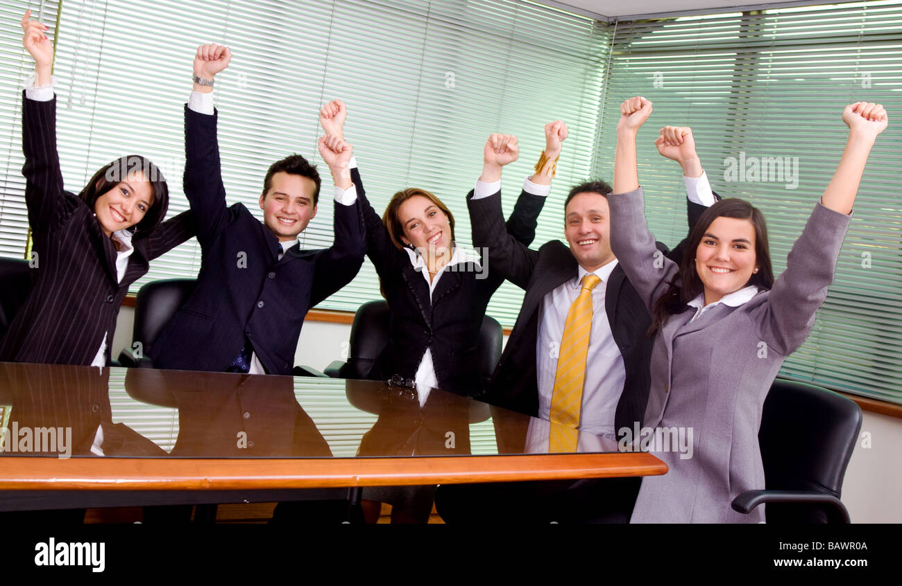 business success - team at the office Stock Photo - Alamy