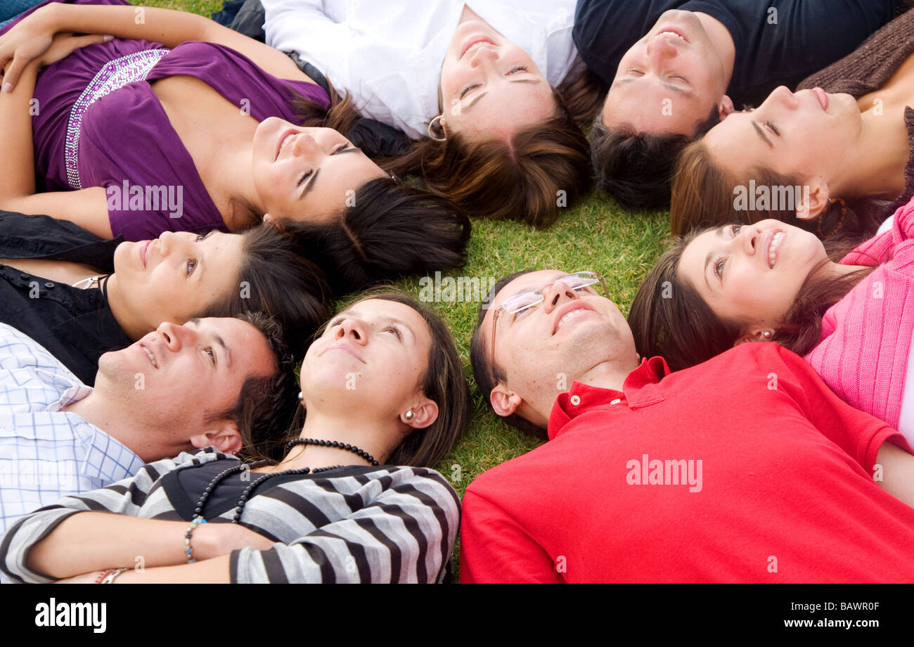 group of happy friends Stock Photo - Alamy
