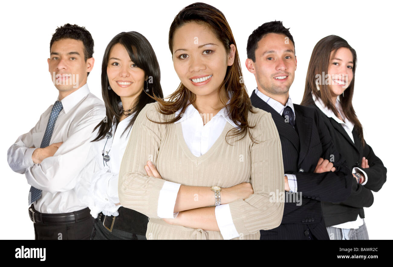 asian entrepreneur and her business team Stock Photo - Alamy
