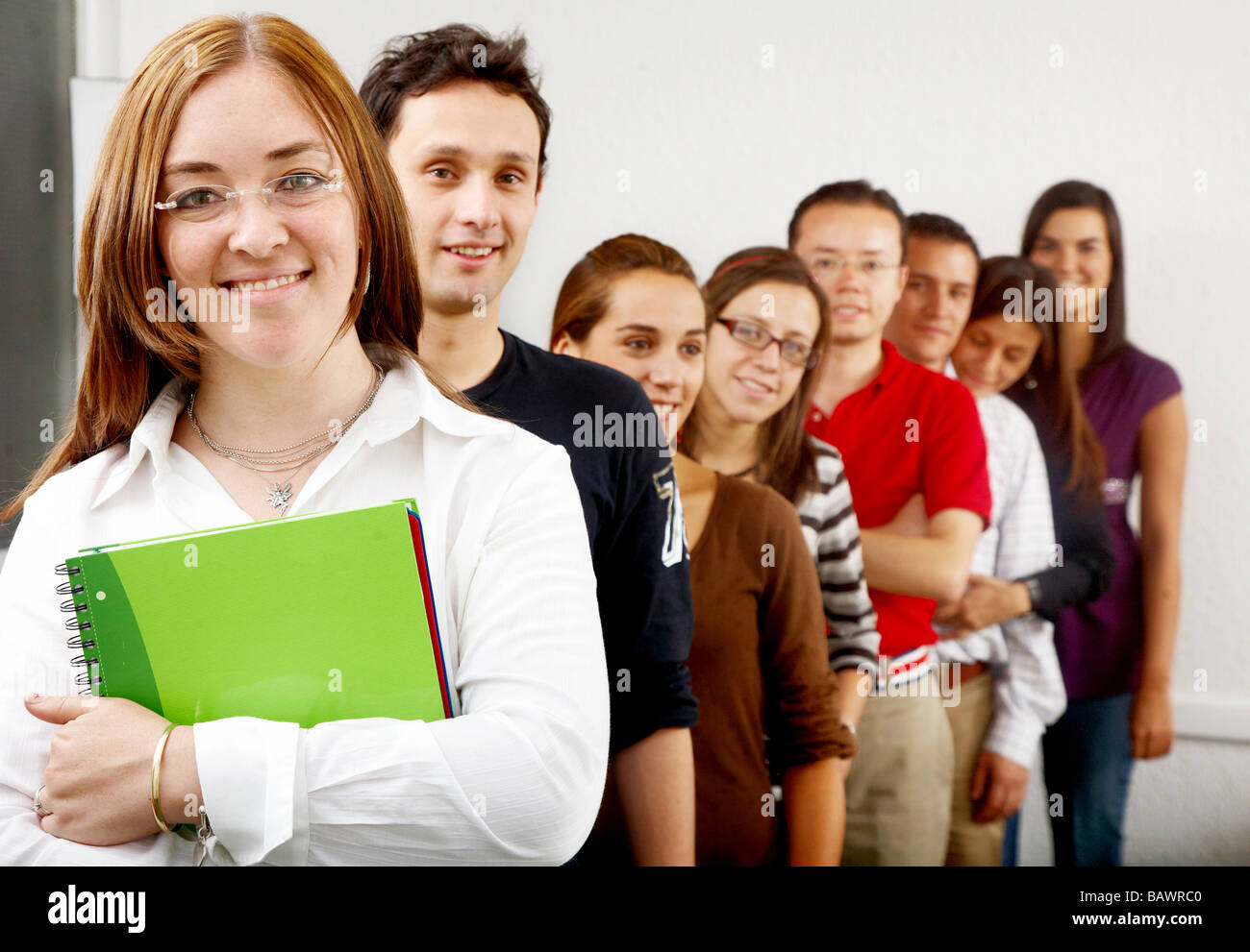 Group uni students with teacher hi-res stock photography and images - Alamy