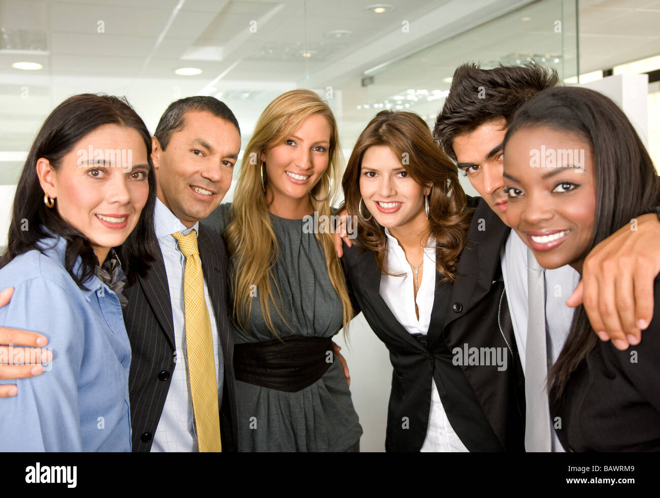 Light business man woman group hi-res stock photography and images - Alamy