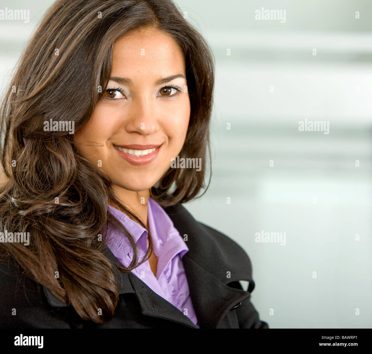 business woman smiling Stock Photo - Alamy