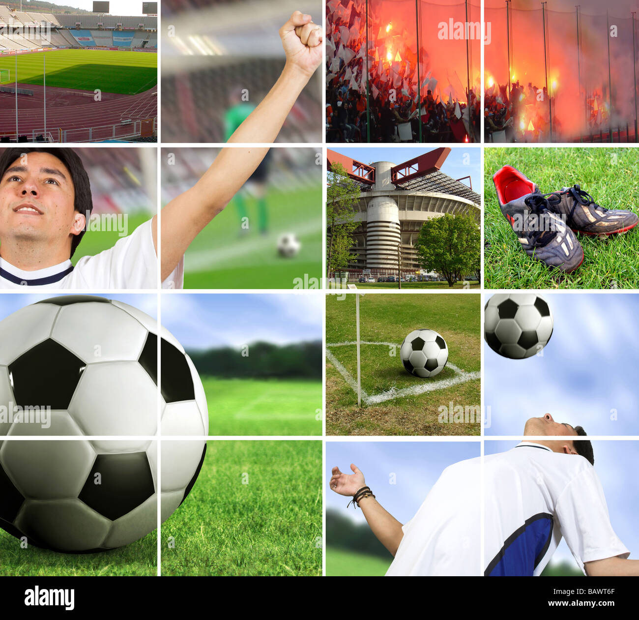 football - soccer composition Stock Photo - Alamy