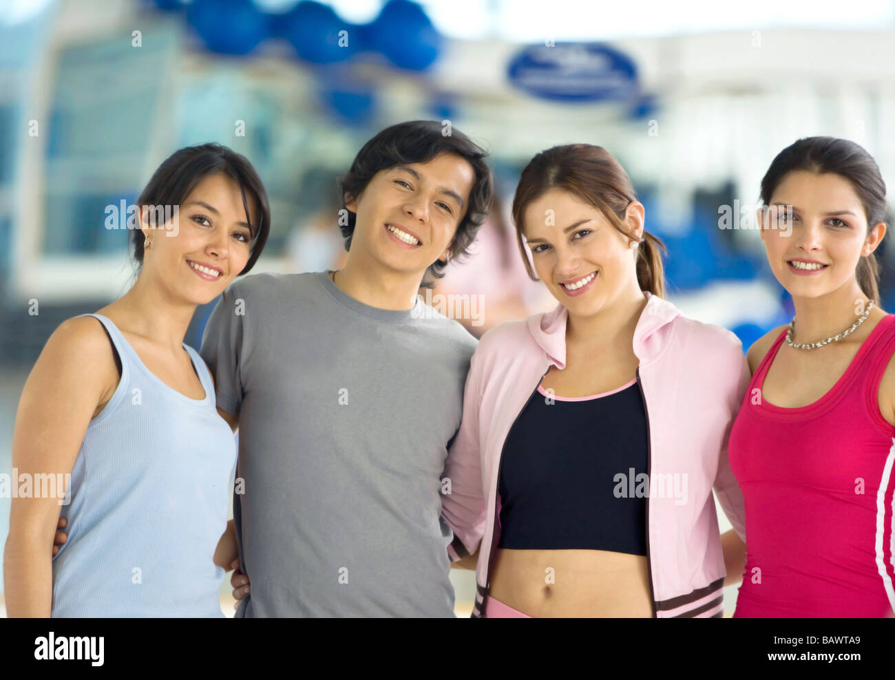 gym people smiling Stock Photo - Alamy