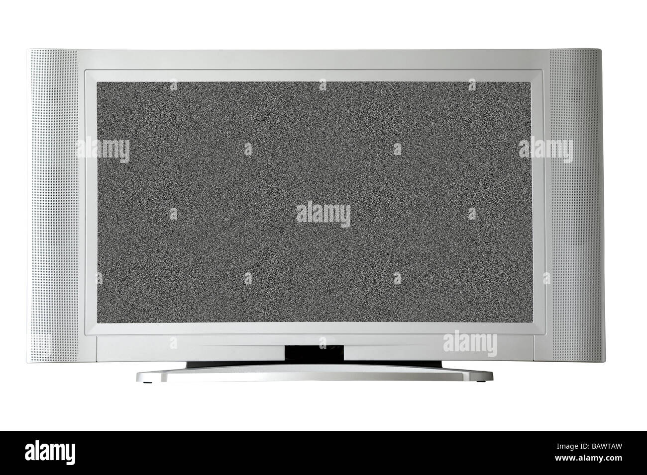 television with noise on screen Stock Photo - Alamy