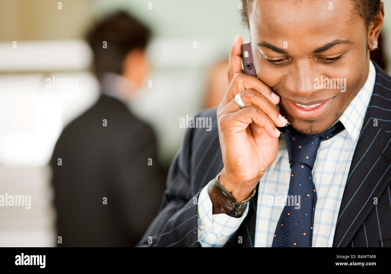 Business man on the phone Stock Photo - Alamy