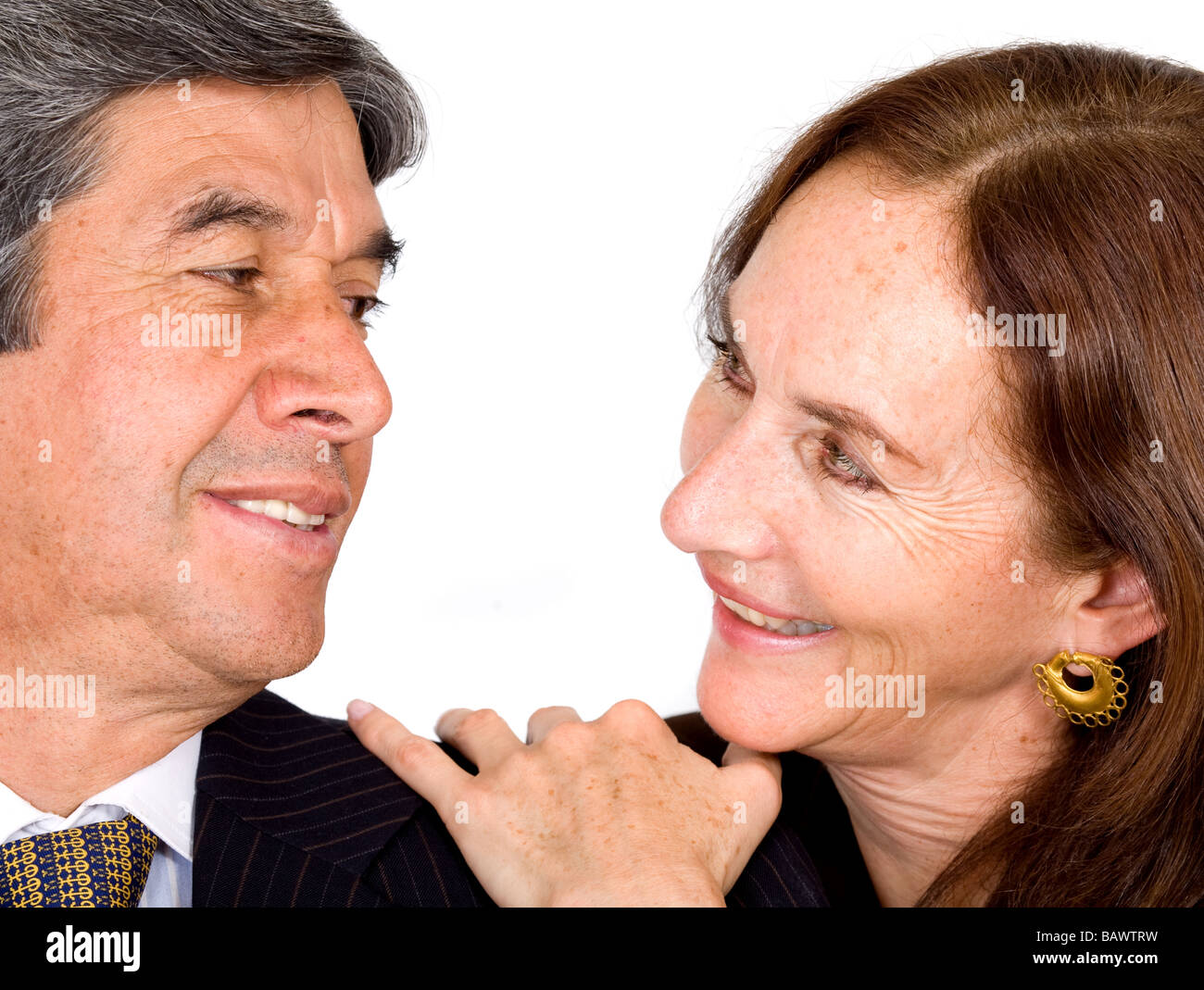 Isolated beautiful couple jolly hi-res stock photography and images - Alamy